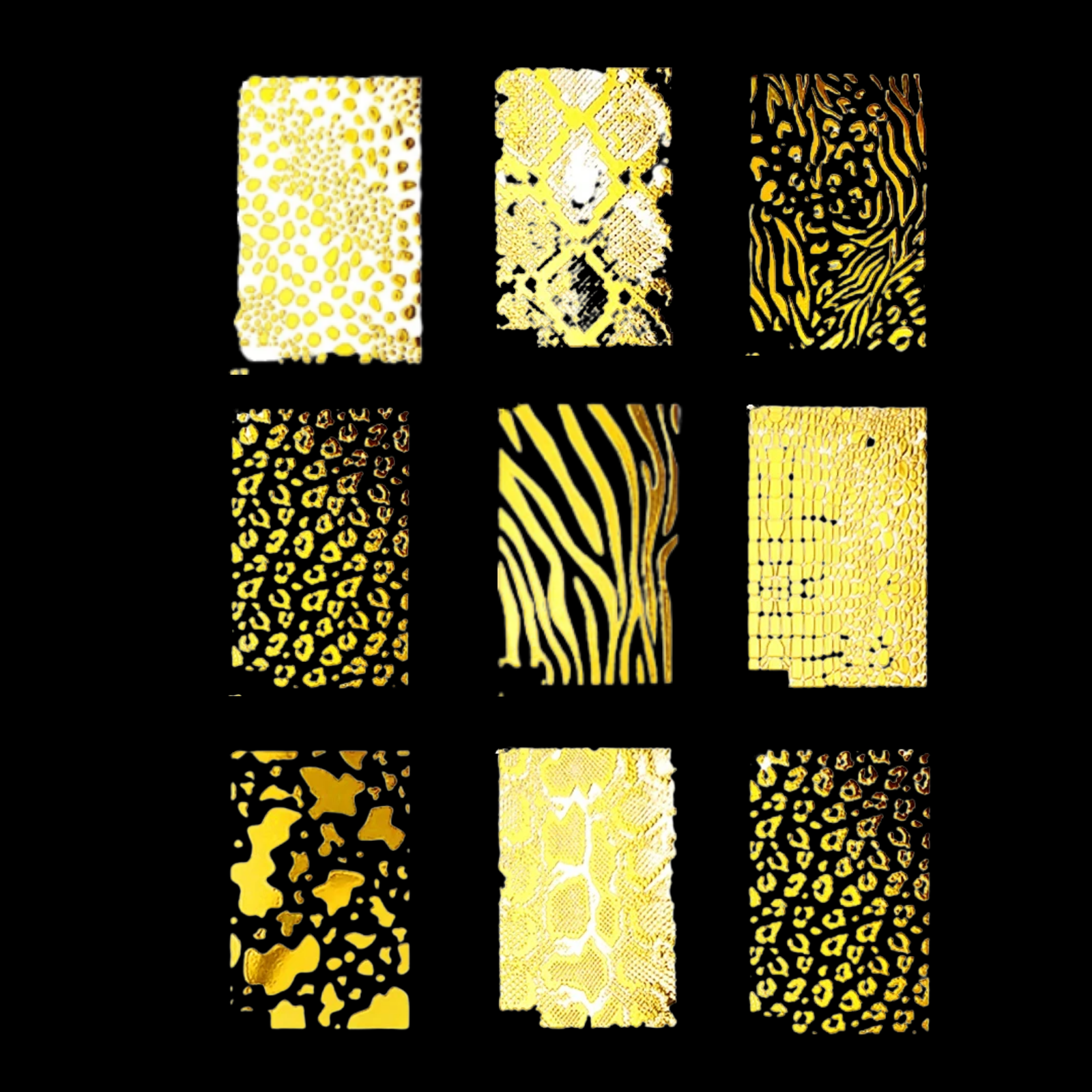 Gold Print Sticker Set 9 (NSGPS9) - Cllam Supply