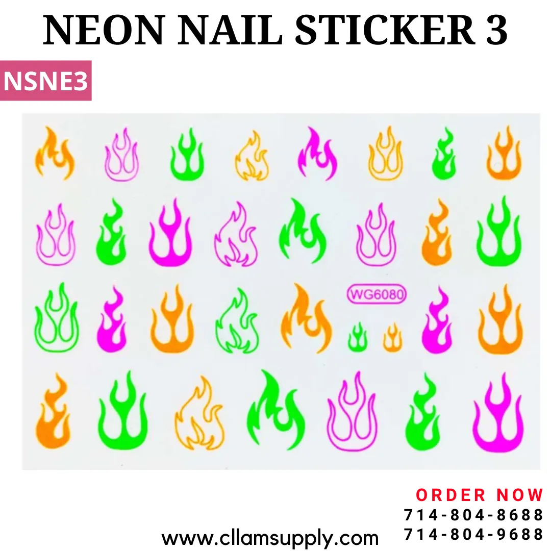 NEON STICKERS 3 | NSNE3 - Cllam Supply
